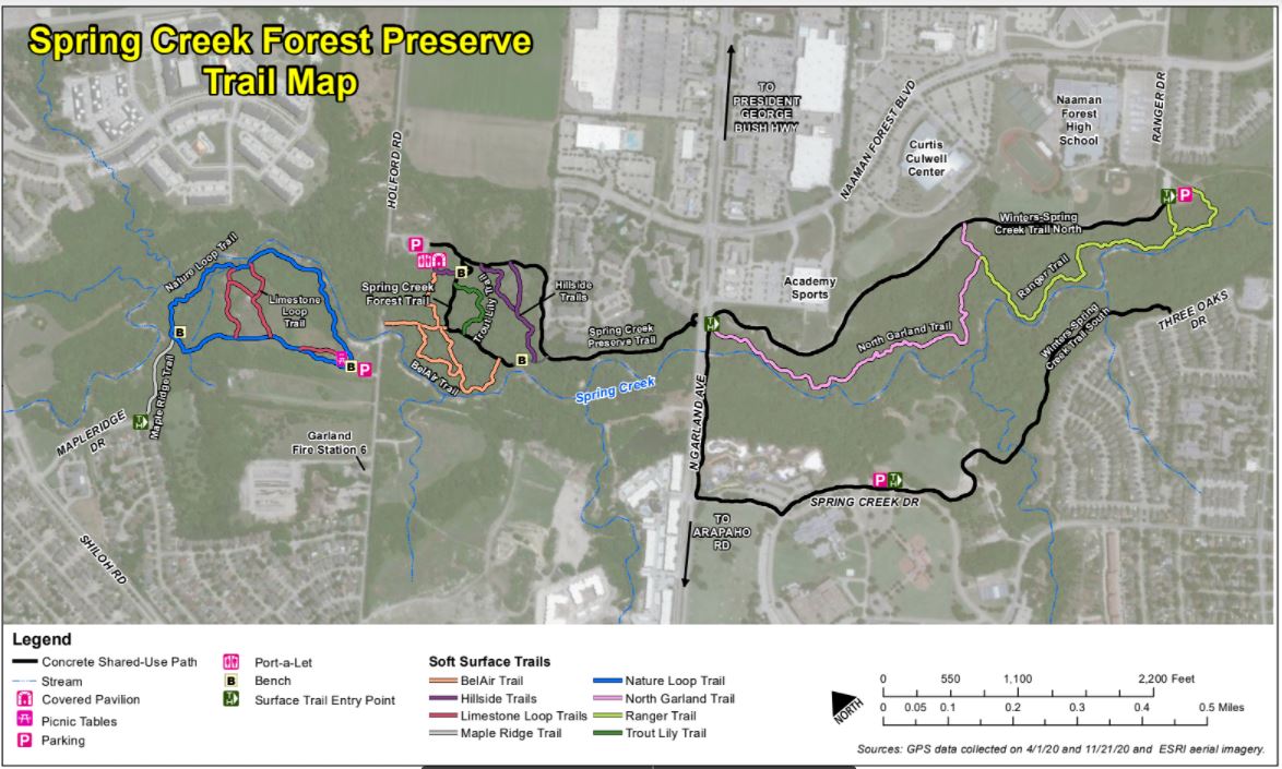 Trail Maps | Preservation Society for Spring Creek Forest
